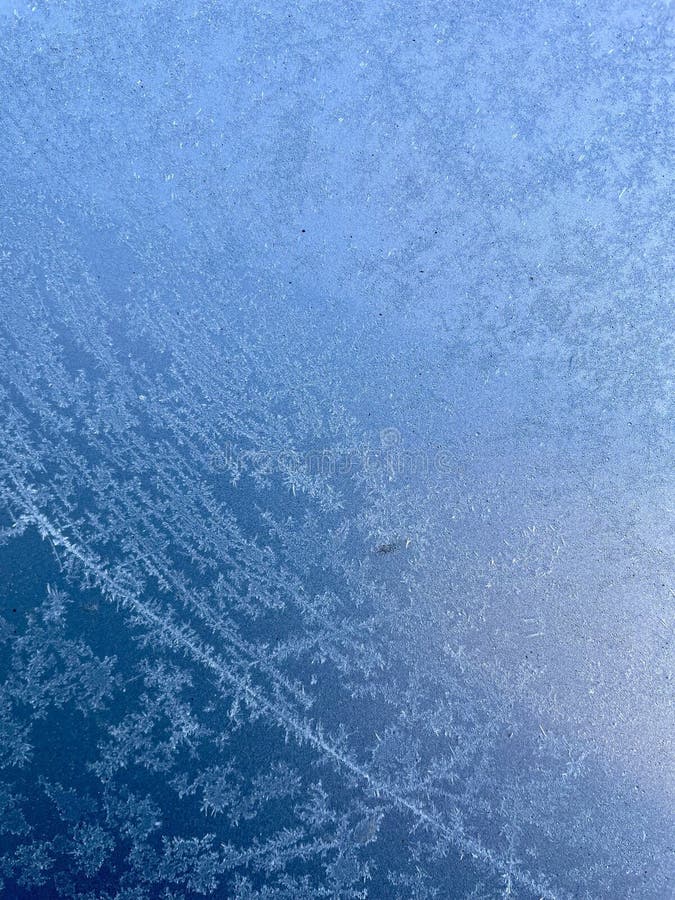 Ice Patterns Forming on Metal Stock Photo - Image of seasonal ...