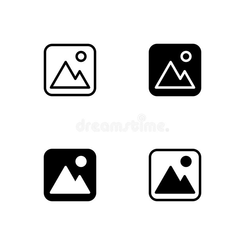 Image Icon Set. Gallery Icon Set.4 Type Image Icon Stock Vector ...