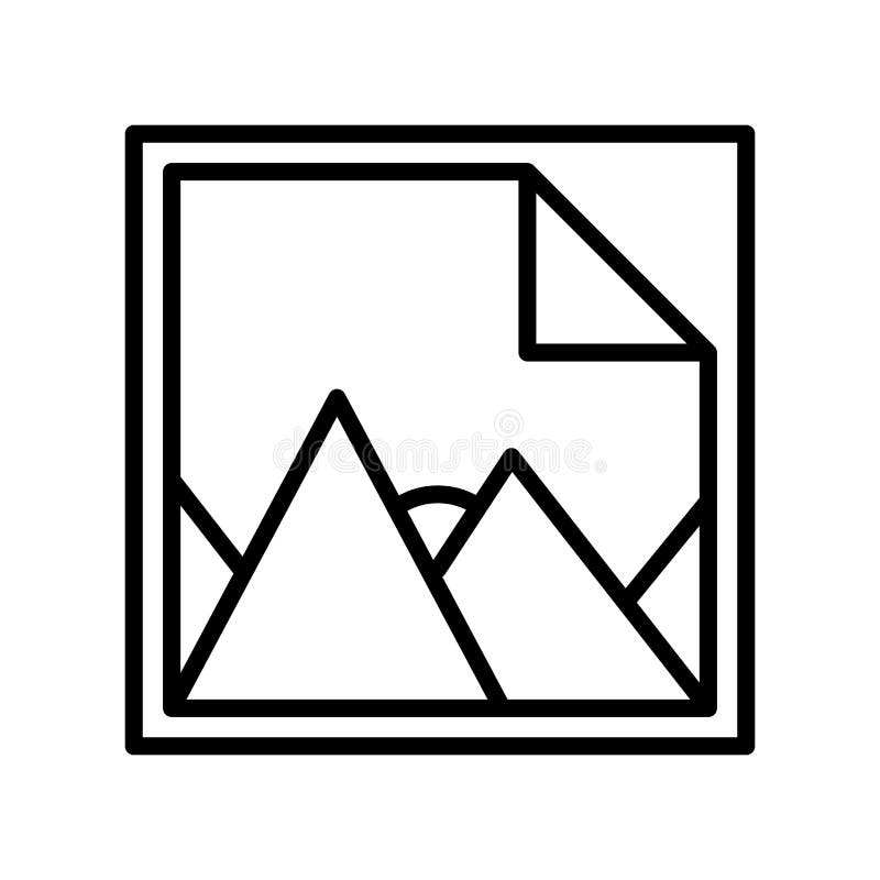 Image Icon Vector Isolated on White Background, Image Sign , Lin Stock ...