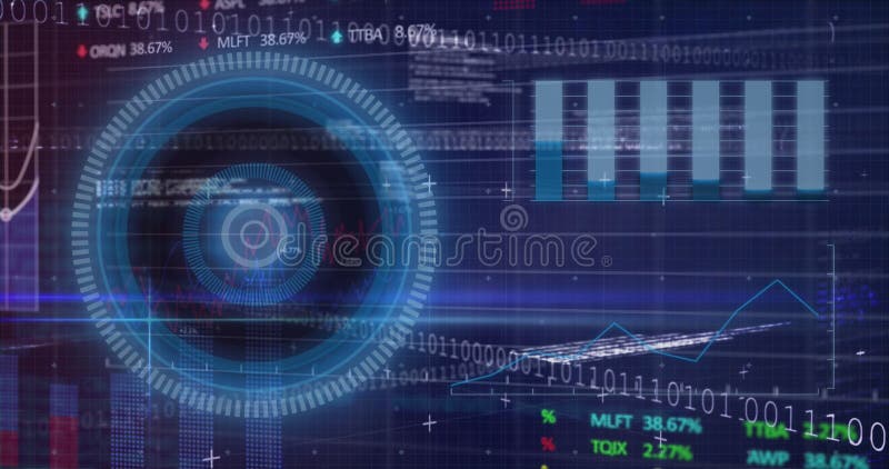 Image Of Illuminated Lines Over Programming Language Binary Codes