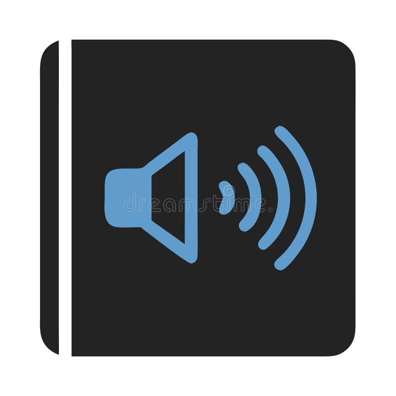 Blue Speaker Sound Vector for Multimedia Apps and Audio Interfaces ...