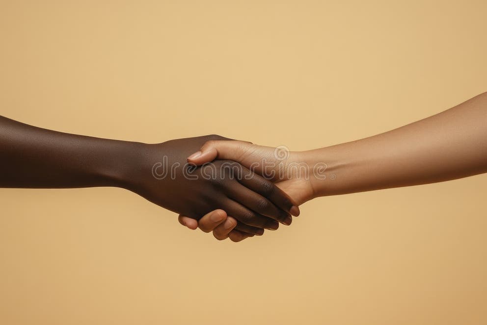 Two Hands Joining Together Symbolize Unity and Friendship. this Image ...