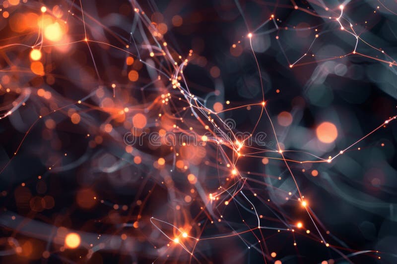 AI Algorithms Processing Data Visualization Stock Illustration - Illustration of design ...