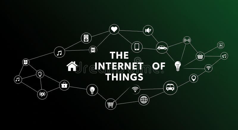 The Image Illustrates the Concept of the Internet of Things (IoT). it ...