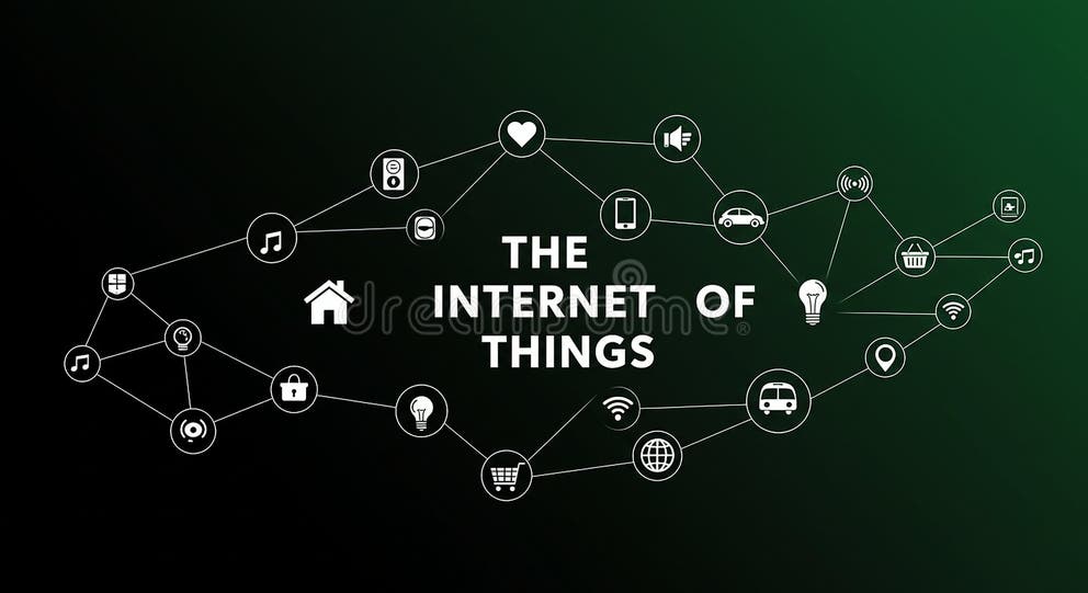 The Image Illustrates the Concept of the Internet of Things (IoT). it ...