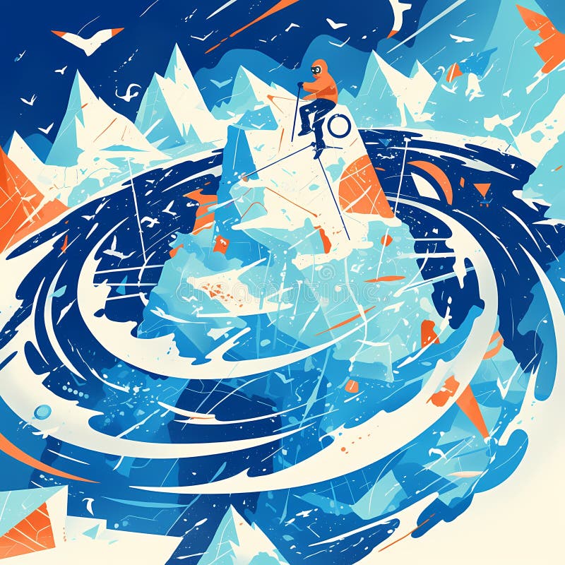 Navigating Uncertainty: a Visual Representation Stock Illustration ...