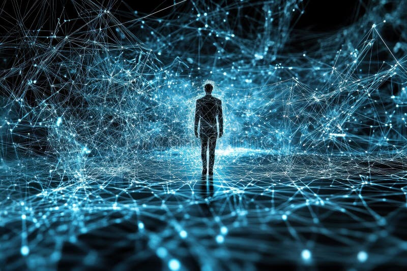 User Browsing Concept in Abstract Digital Network Environment Stock ...