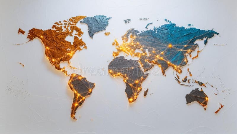 The Spread of Artificial Intelligence in the Modern World Stock ...