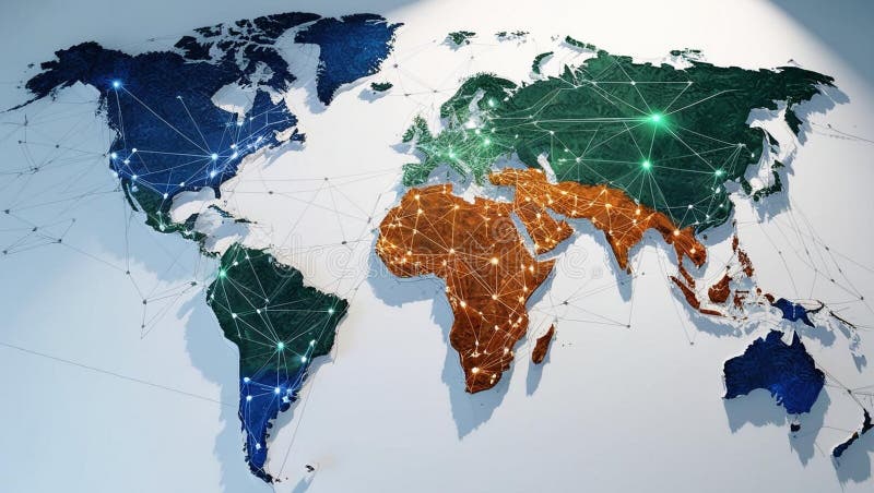 The Spread of Artificial Intelligence in the Modern World Stock ...
