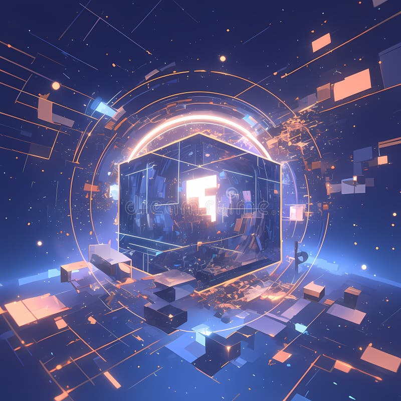 Blockchain Security Network Stock Illustration - Illustration of ...