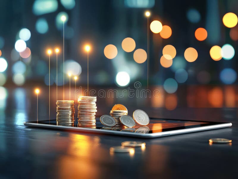 Exploring the Importance of Saving and Budgeting with Coins on a Tablet ...