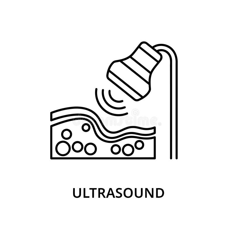Vector Art of Ultrasound Diagnostic Tool Illustration, Depicting ...