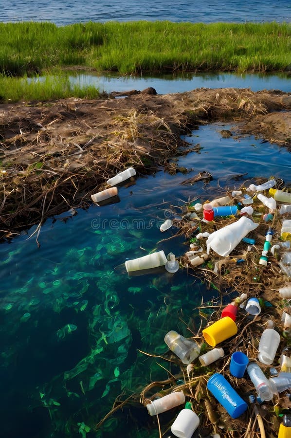 An Image Illustrating Environmental Problems, Plastic in the Oceans ...