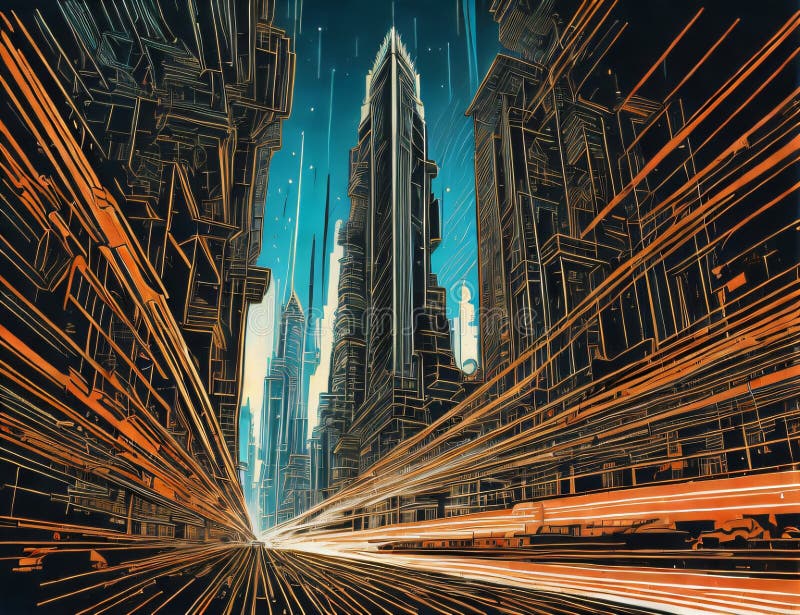 Image Illustrating the Interplay of Abstract Building Structures and ...