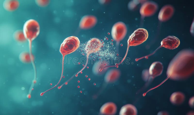 This Image is an Illustration of the Fertilization Process Stock ...