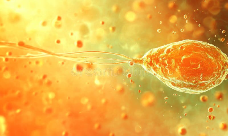 This Image is an Illustration of the Fertilization Process Stock ...