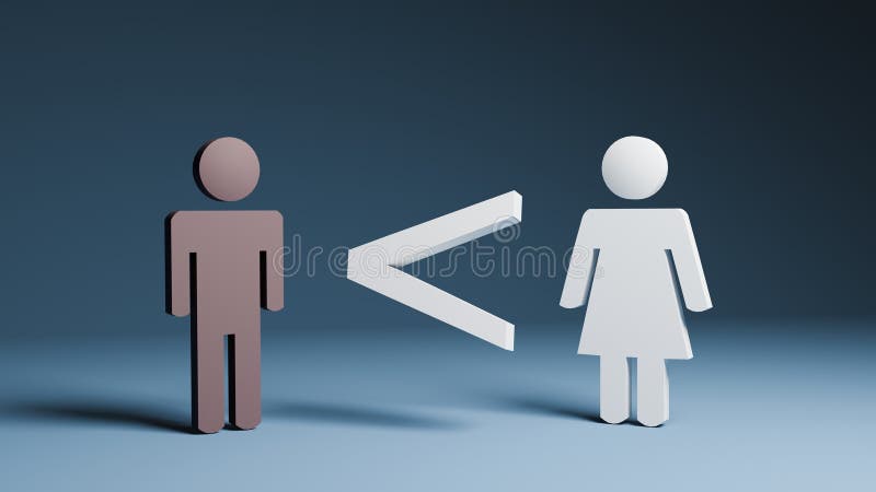 Symbolic Illustration of Equality and Human Relationships Stock ...