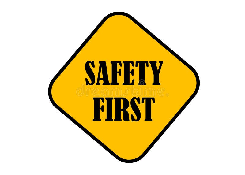 An Image Illustrations Sign Safety First by Powerpoint Stock ...