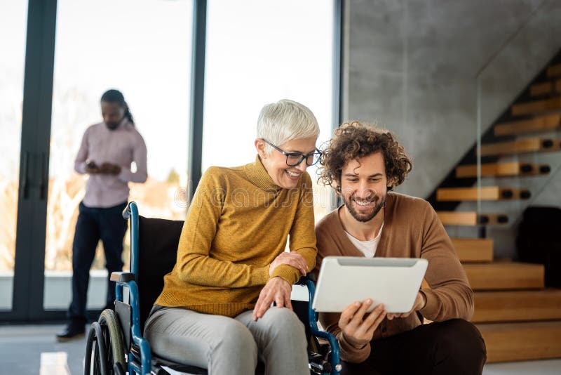 The Image Includes a Person Using a Wheelchair, Depicting Inclusivity ...