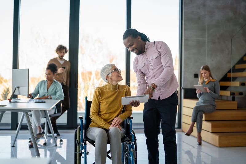 The Image Includes a Person Using a Wheelchair, Depicting Inclusivity ...