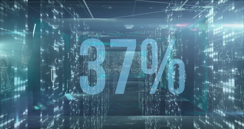 Image of Increasing Percentage Over Multiple Screens with Mosaic ...