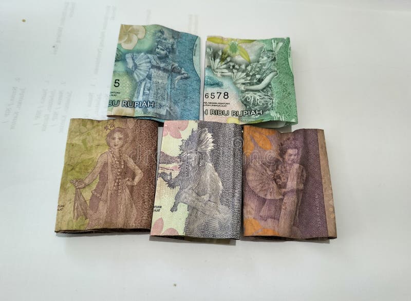 Image of Indonesian Bank Notes with Various Traditional Dance Themes ...