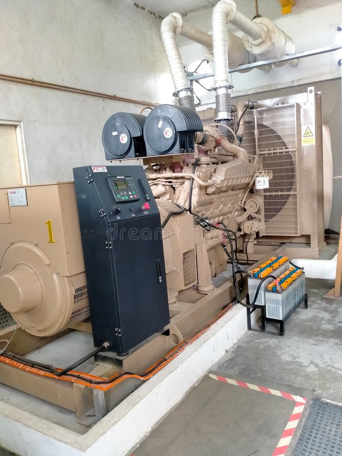Image of Indoor Generator Set Room. Editorial Stock Photo - Image of ...