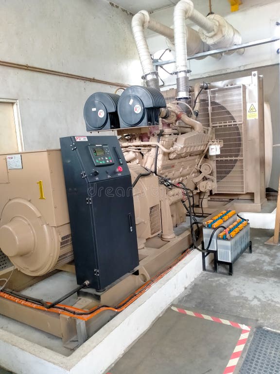 Image of Indoor Generator Set Room. Editorial Stock Photo - Image of ...