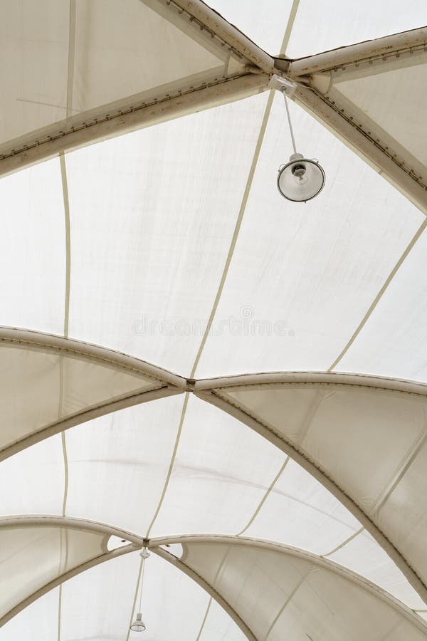 Image of an Industrial Mall Tent Covering Stock Image - Image of mall ...