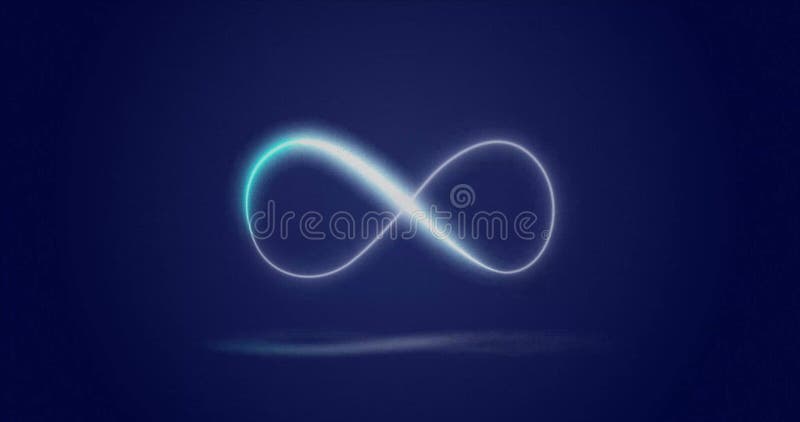 Image of Infinity Sign on Blue Background Stock Illustration ...