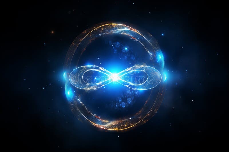An Image of an Infinity Symbol in Space Stock Photo - Image of circle ...