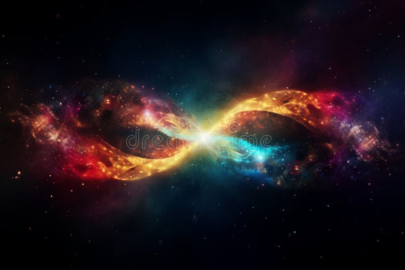 An Image of an Infinity Symbol in Space Stock Photo - Image of star ...