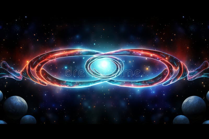 An Image of an Infinity Symbol in Space Stock Image - Image of motion ...