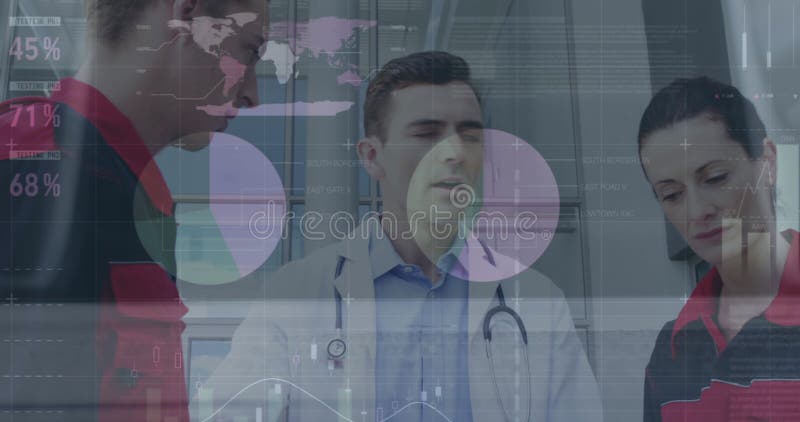 Image Of Infographic Interface Cropped Legs Of People On Caucasian