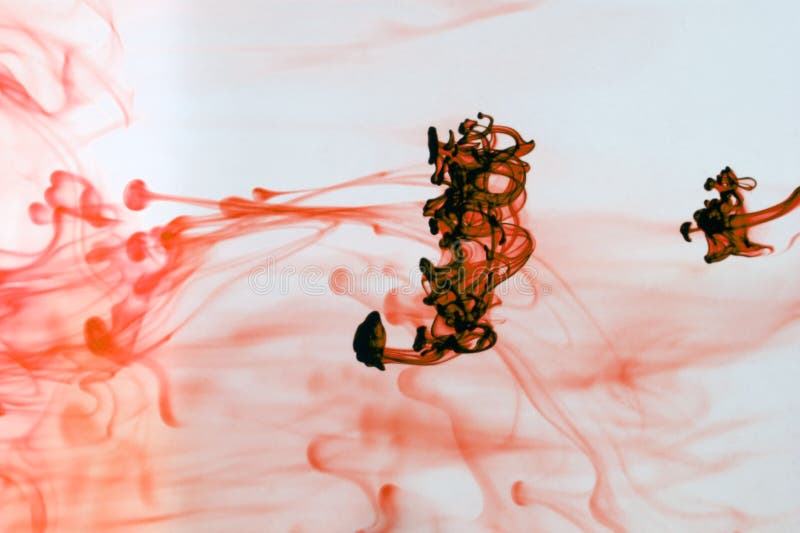 Ink droplets through water stock image. Image of droplets - 185901707