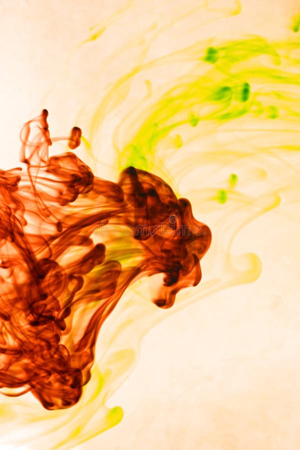 Ink droplets through water stock photo. Image of abstract - 185901730