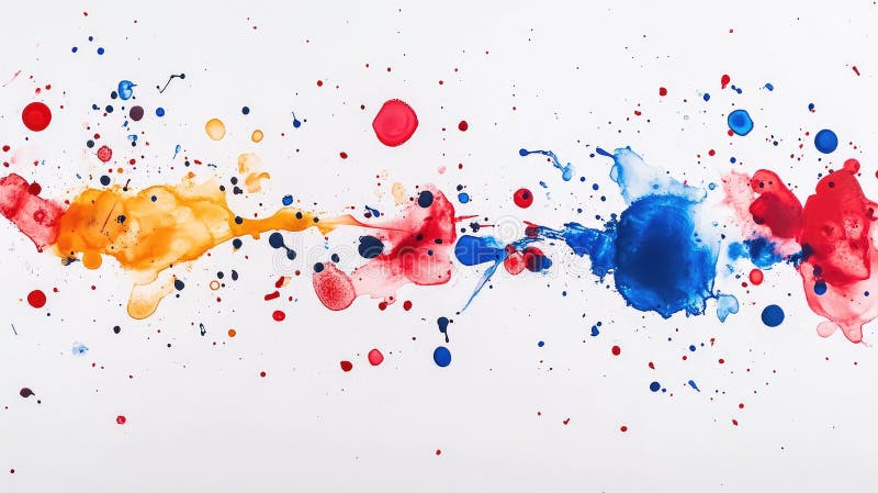 Image of Ink Falling on a White Paper Background Stock Illustration ...