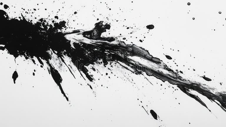 Image of Ink Falling on a White Paper Background Stock Illustration ...