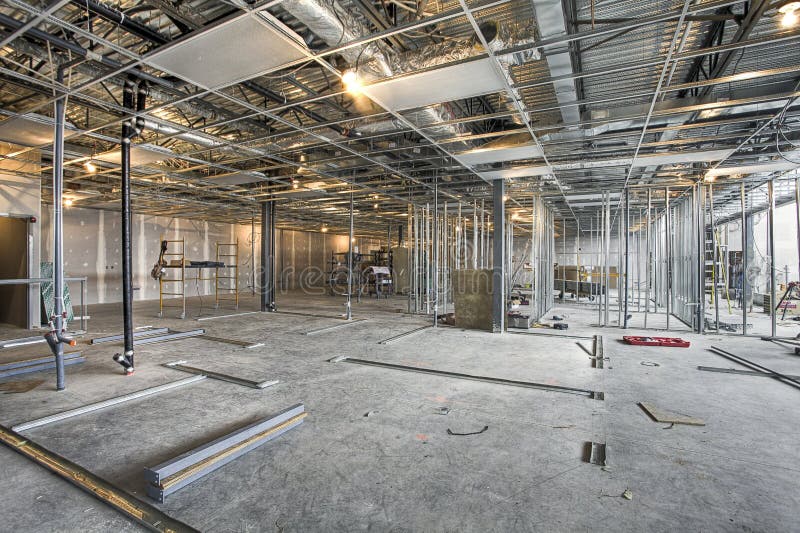 Interior construction site stock image. Image of build - 22414595