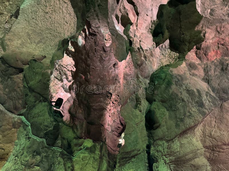 The Caves at Cheddar Gorge stock image. Image of geological - 385773135