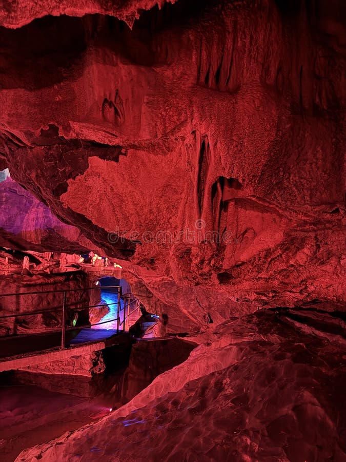 The Caves at Cheddar Gorge stock image. Image of cave - 385773005