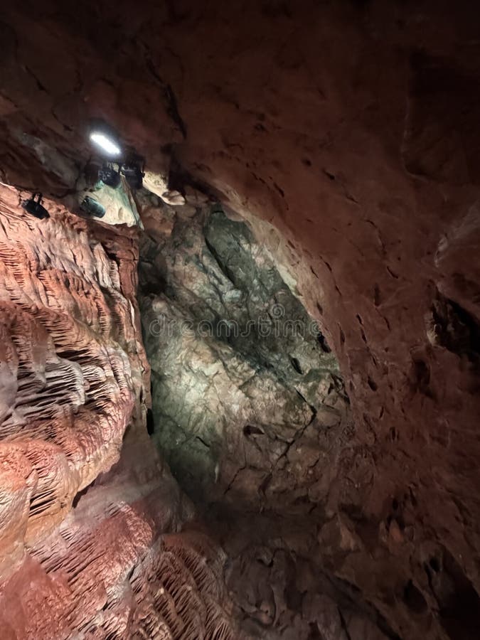 The Caves at Cheddar Gorge stock image. Image of stalagmite - 385773285