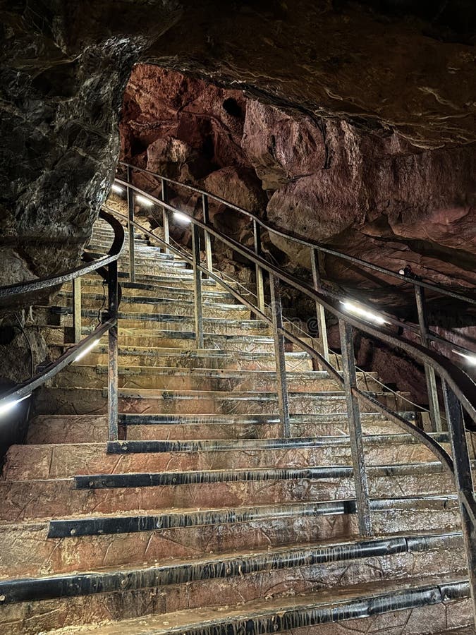 The Caves at Cheddar Gorge stock photo. Image of geologic - 385773514