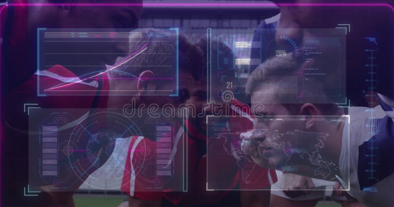 Image of Interface and Data Processing Over Male Rugby Players in Scrum ...