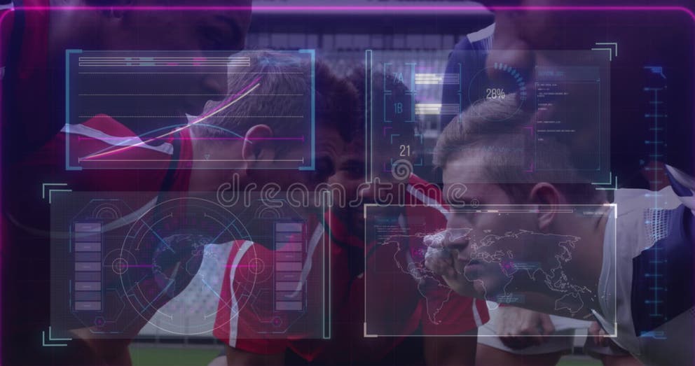 Image of Interface and Data Processing Over Male Rugby Players in Scrum ...