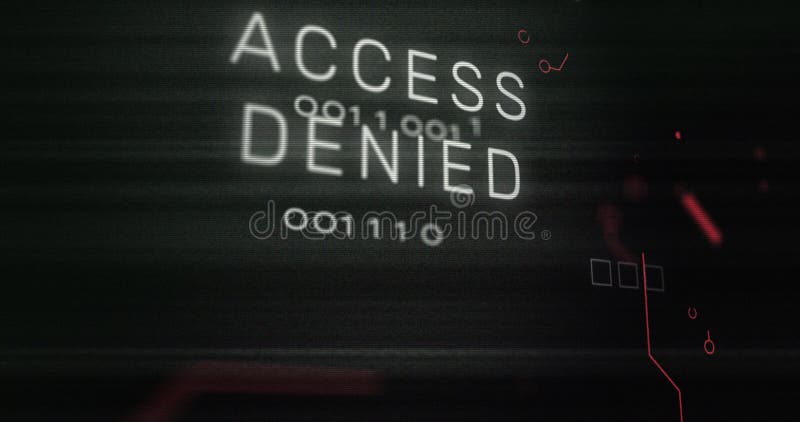 Image of Interference Over Access Denied Text, Data Processing and ... Image of Interference Over Access Denied Text, Data Processing and ...