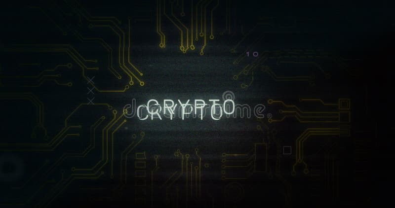 Image Of Interference Over Crypto Text Data Processing And Computer