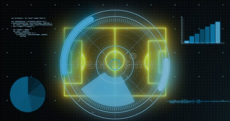 Image of Interference Over Graph on Blue Background Stock Image - Image ...