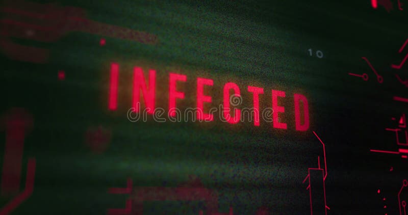 Image Of Interference Over Infected Text Data Processing And Computer