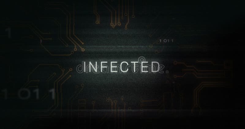 Image Of Interference Over Infected Text Data Processing And Computer